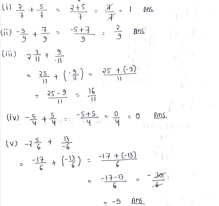 Chapter 2 Operations On Rational Numbers Class 7 DAV Secondary
